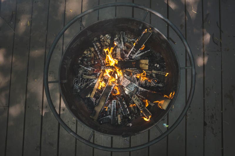 Fire Pit stock image. Image of matches, bonfire, cabin - 76114455