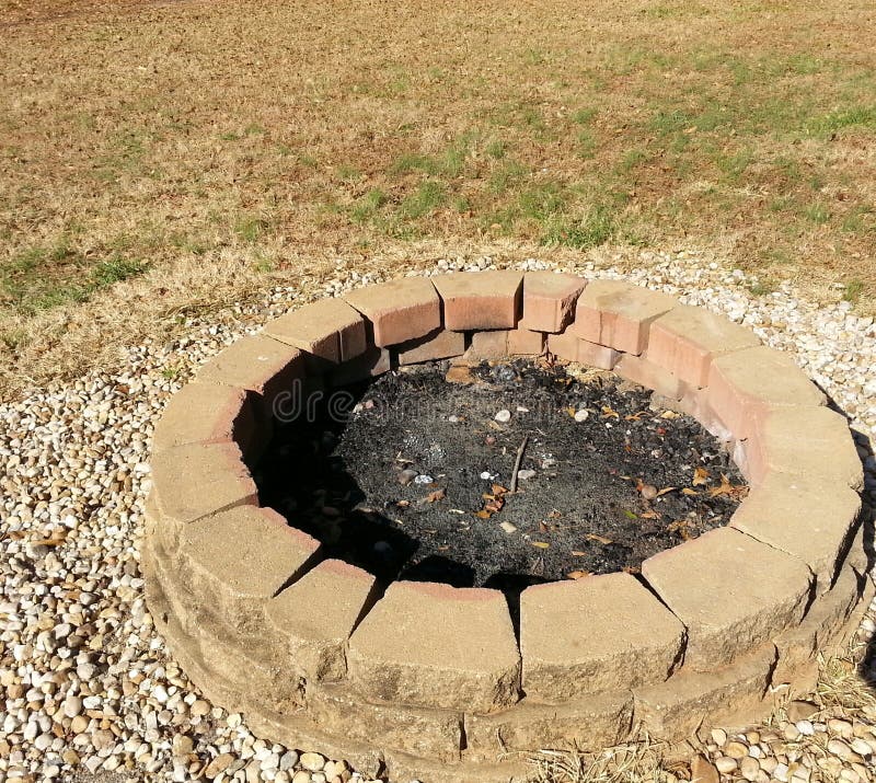 Fire pit stock photo. Image of camping, autumn, outdoors - 47163240