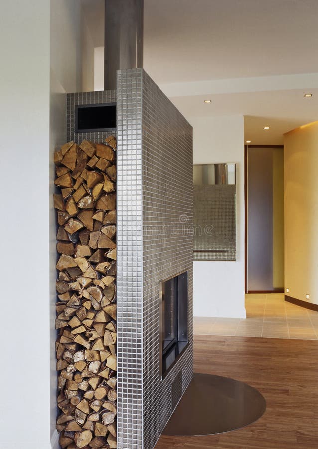 Fire place stock photo. Image of living, space, interior - 4842156