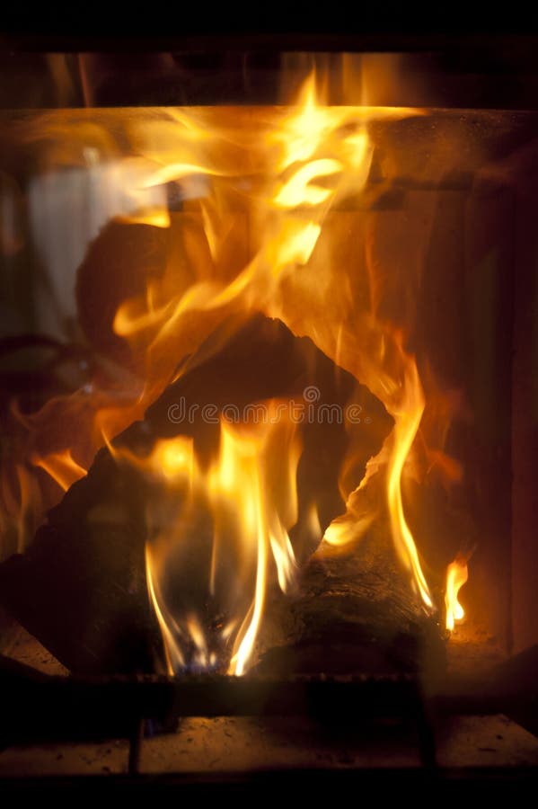 Fire Place stock photo. Image of heat, open, flames, pleasantness ...