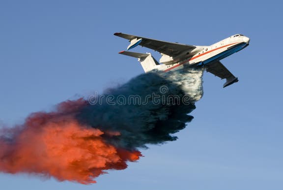 The fire plane stock image. Image of extinguishes, world - 3177103
