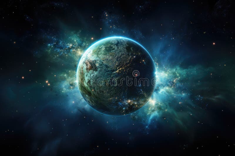 Fire Planet Burning on White Background. Global Catastrophe Concept ...