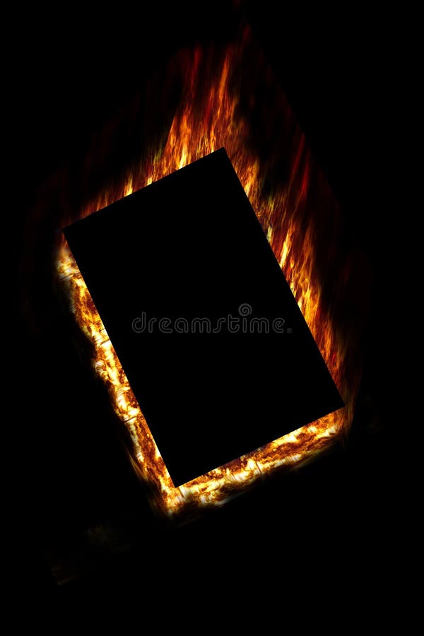 Fire plate stock illustration. Illustration of flaming - 10191175