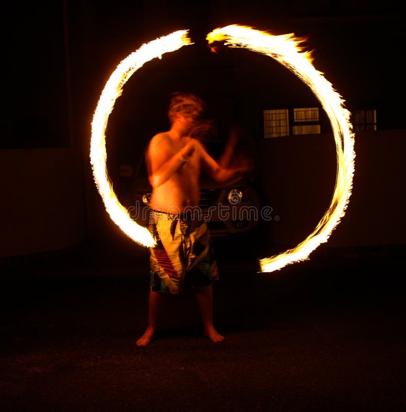 Fire Poi Night Art Dark Burn Flame Stock Image - Image of flame, dark ...