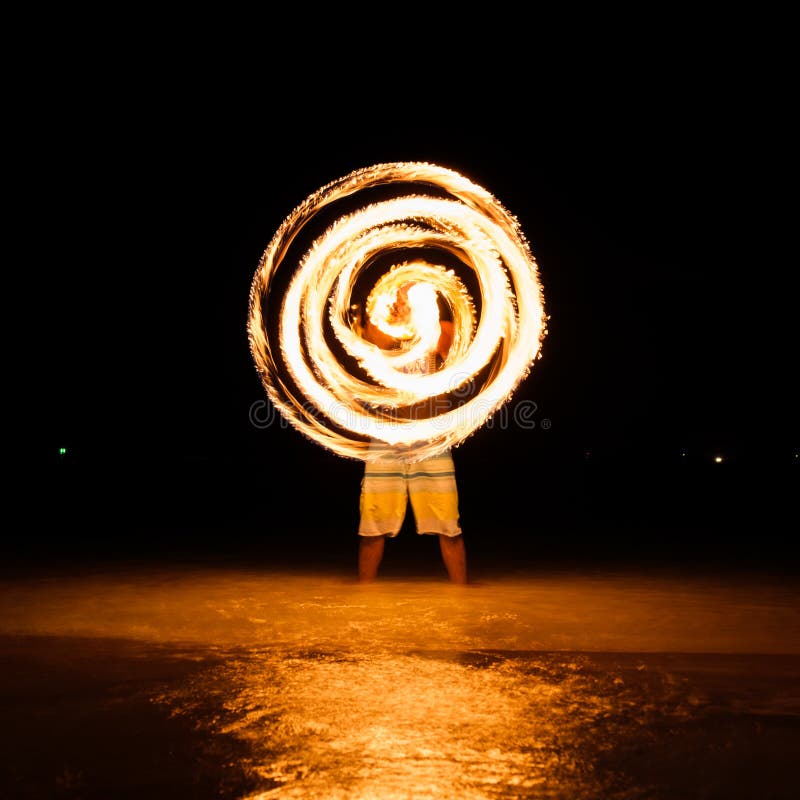 Fire poi show editorial photography. Image of heat, performers - 245443677