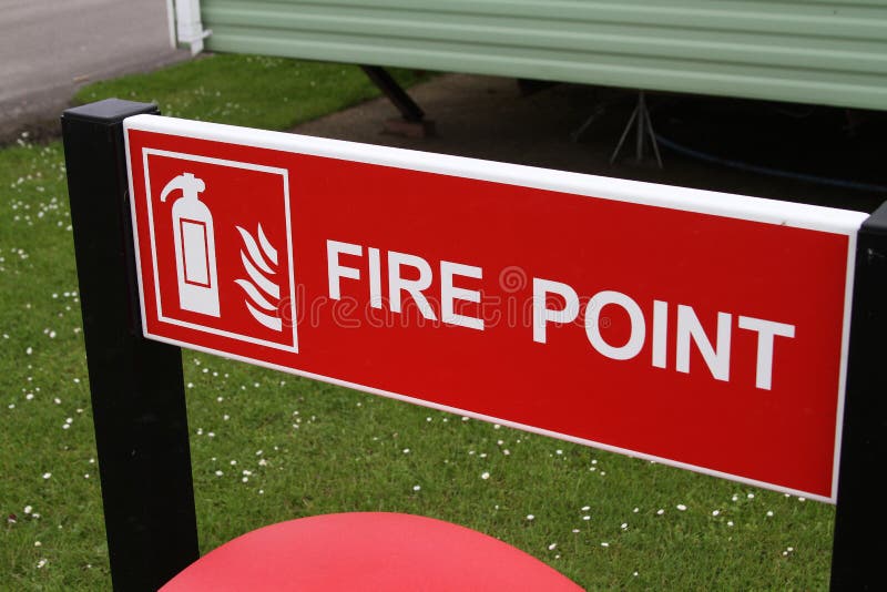 Fire point sign stock image. Image of fire, public, emergency - 26407337