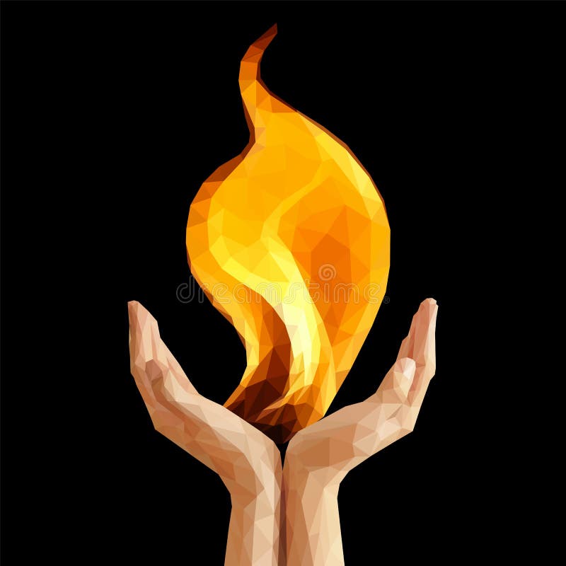 Flames Hand Holding Stock Illustrations – 128 Flames Hand Holding Stock ...