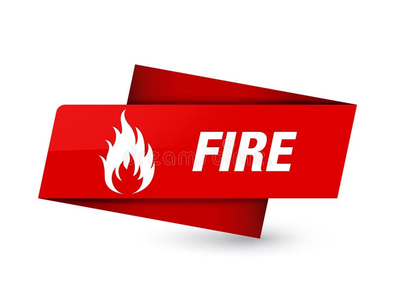 Fire Premium Black Round Button Stock Illustration - Illustration of ...