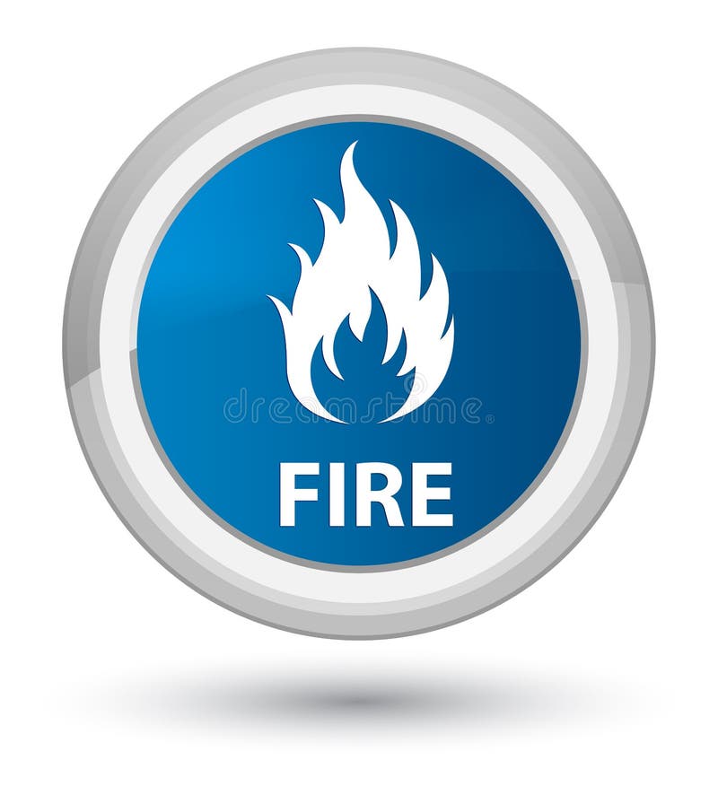 Fire Prime Blue Round Button Stock Illustration - Illustration of icon ...