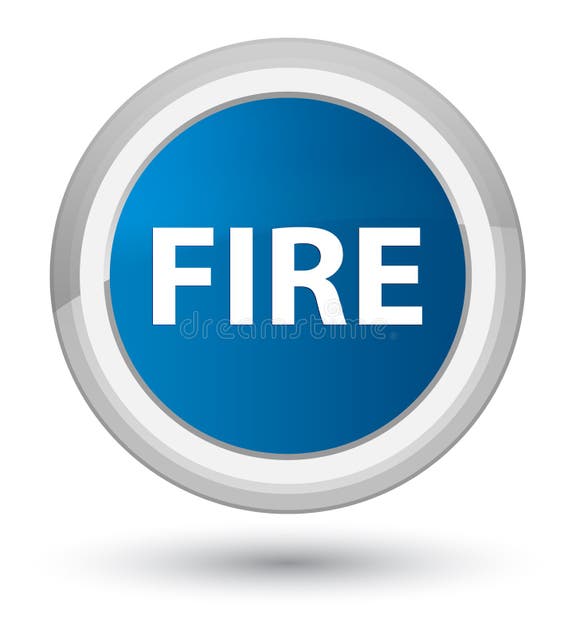Fire Prime Blue Round Button Stock Illustration - Illustration of ...