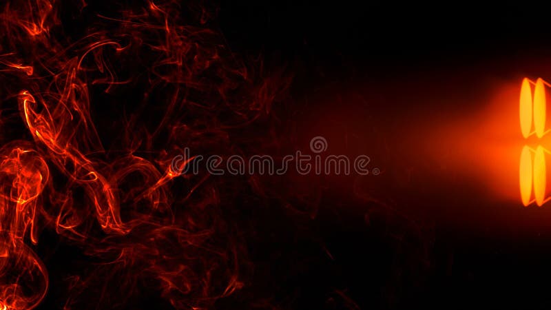 Fire Projector Bright Stadium Arena Lights. Spotlight with Smoke on ...