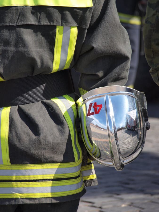 Fire Protection Suit stock photo. Image of reflective - 16508390