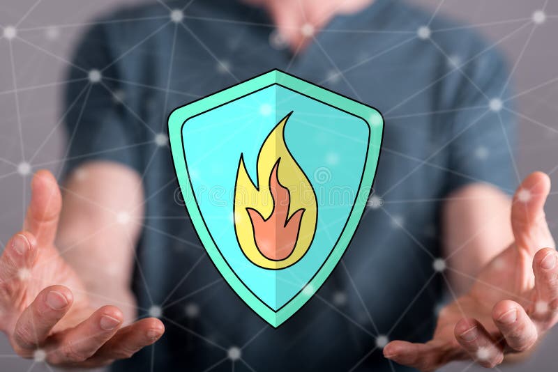 Concept of fire protection stock photo. Image of danger - 148134558