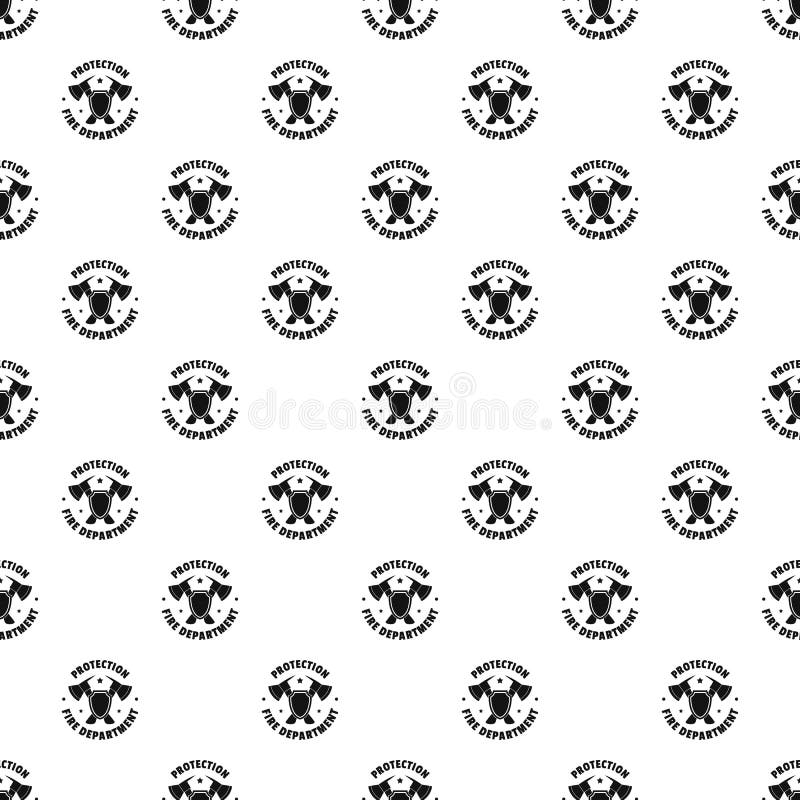 Fire Protection Department Pattern Seamless Vector Stock Vector ...