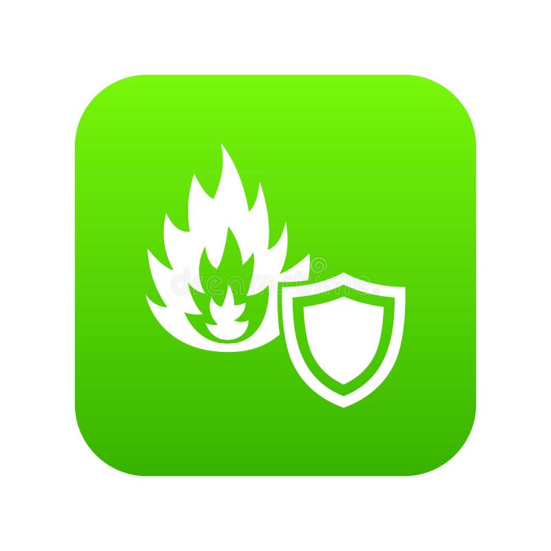 Fire Protection Icon, Cartoon Style Stock Vector - Illustration of ...