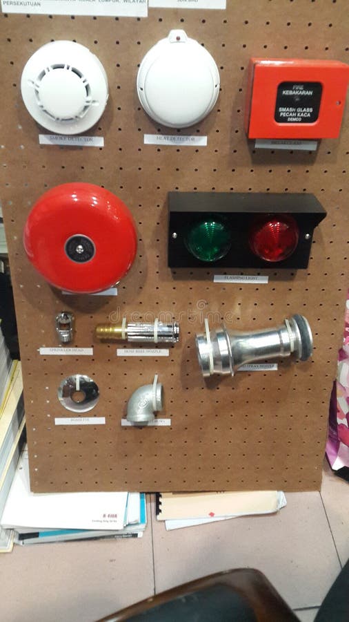 Fire Protection Sample Board Editorial Image - Image of fire, material ...