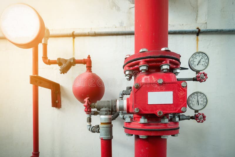 Fire Protection System and Equipments, Industrial Tools Stock Image ...
