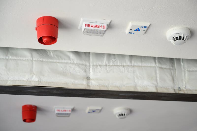 Fire protection system stock photo. Image of smoke, shutter - 376650182