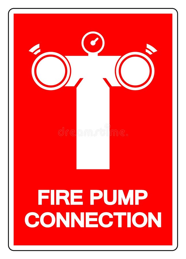 Fire Pump Connection Symbol Sign ,Vector Illustration, Isolate on White ... Fire Pump Connection Symbol Sign ,Vector Illustration, Isolate on White ...