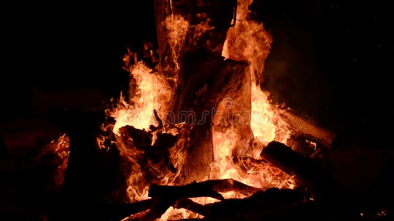 Fire Pyre, Burning Witch, Tree Branch Campfire Bonfire Flame Stock ...
