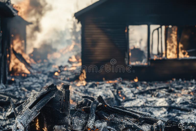 Fire Raging Inside Building Stock Photos - Free & Royalty-Free Stock ...