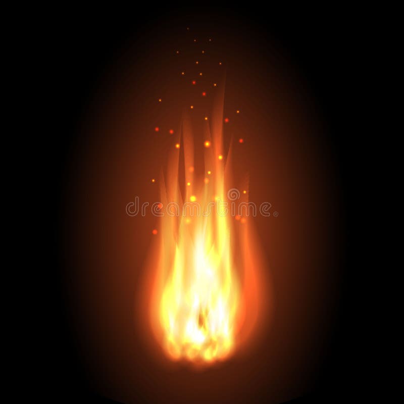 Flame and Smoke from Space Rocket Launch Stock Vector - Illustration of ...