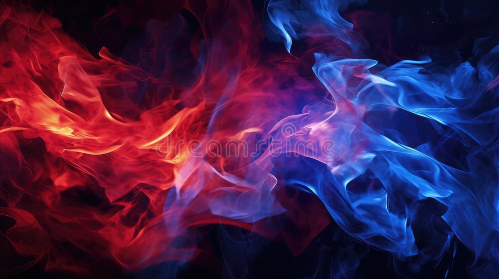 Fire red blue flame stock illustration. Illustration of shapes - 361649779