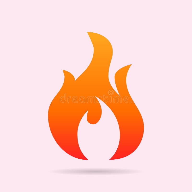 Fire Red, Flames Icon. Logo Design Fire. Vector Illustration Stock ...