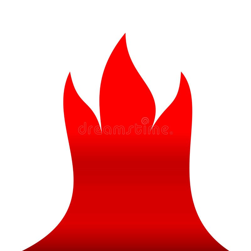Fire Red Isolate, Illustration, Cartoon Stock Vector - Illustration of ...