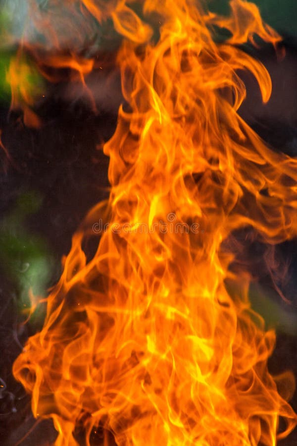 Fire stock image. Image of journey, orange, landscape - 95322153