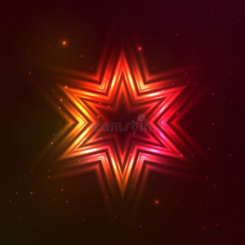 Fire red vector star stock vector. Illustration of flake - 41353707