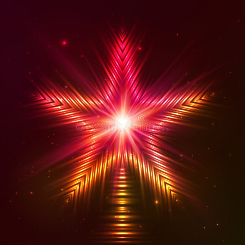 Fire red vector star stock vector. Illustration of abstract - 41353707