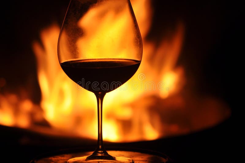 Fire and red wine stock photo. Image of heat, wine, elegance - 292489748