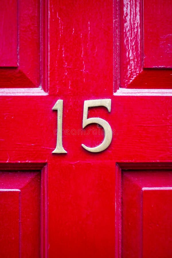 House number 15 stock image. Image of digits, ornament - 171486035