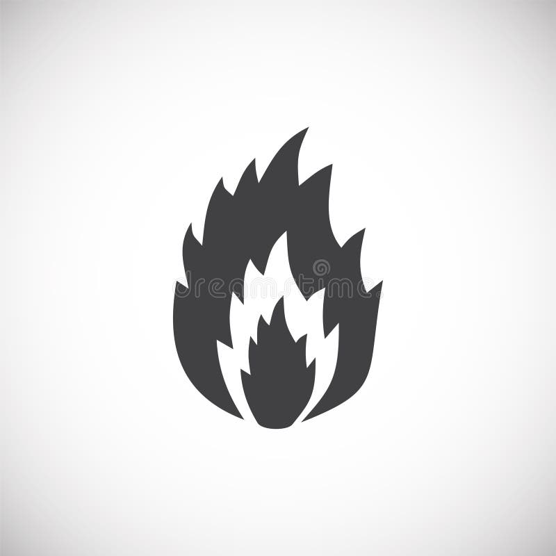 Fire Related Icon on Background for Graphic and Web Design. Creative ...