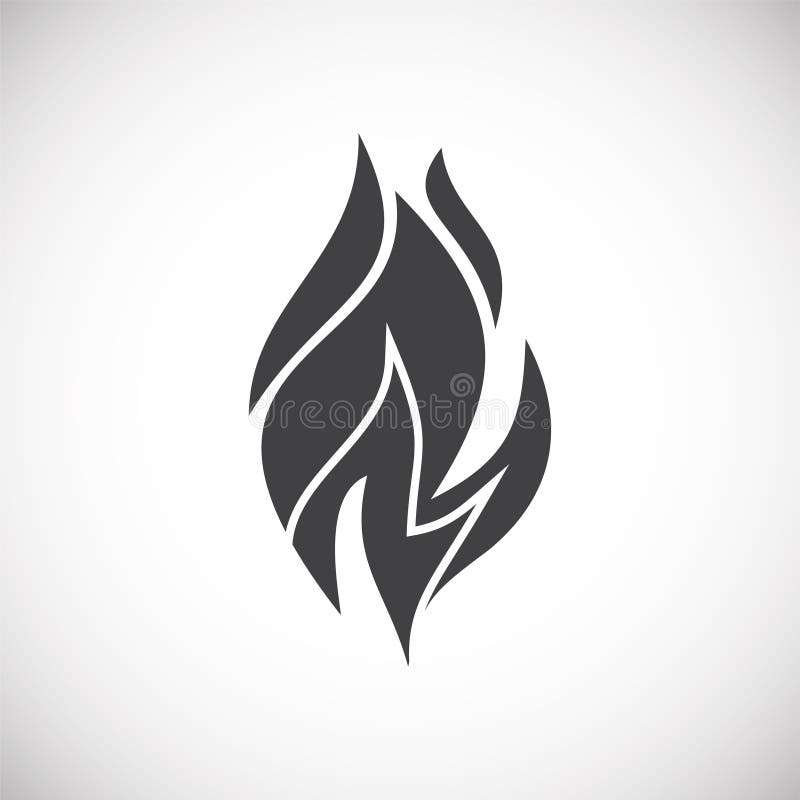 Fire Related Icon on Background for Graphic and Web Design. Creative ...