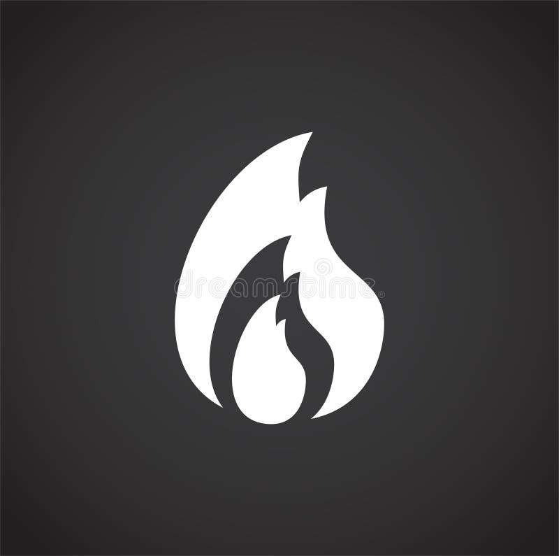 Fire Related Icon on Background for Graphic and Web Design. Creative ...