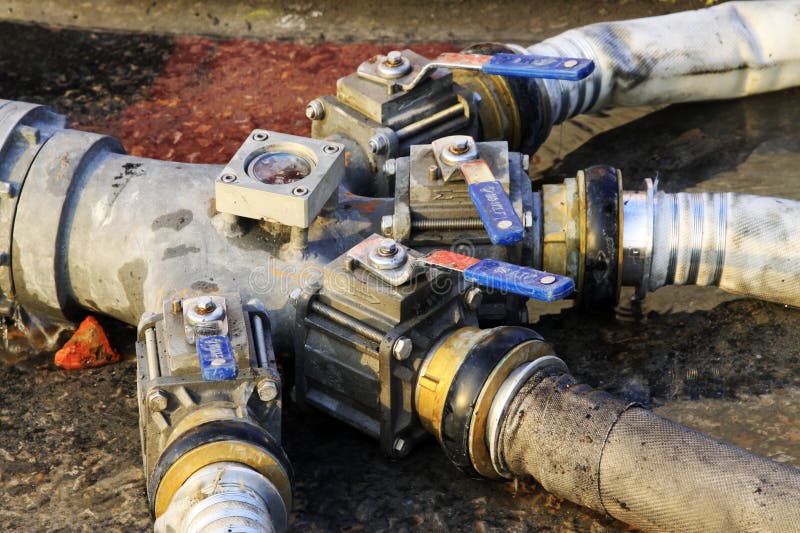 Fire Remote Control Valve in the Water System Stock Photo - Image of ...