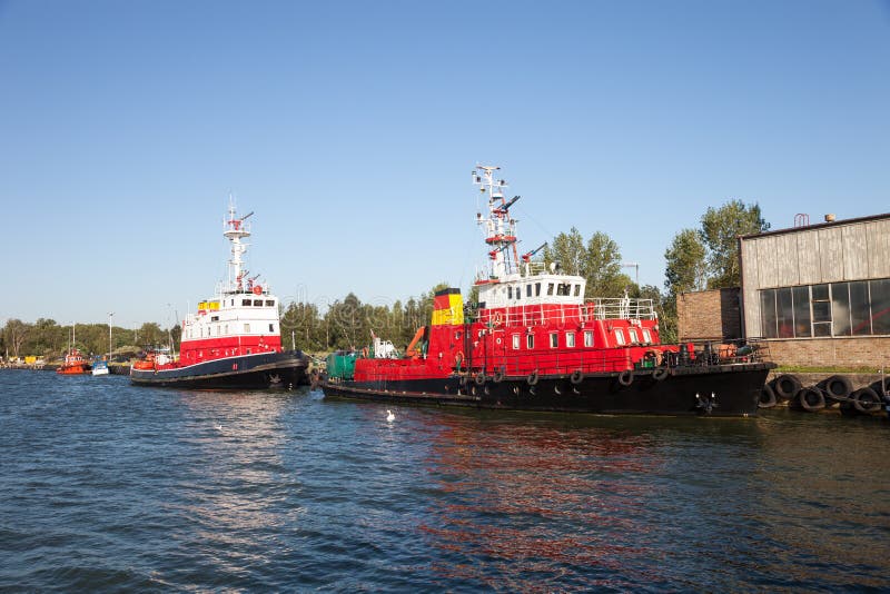 Fire rescue ship stock image. Image of pier, float, department - 58262643