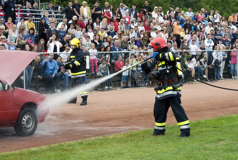 Fire and Rescue Units in Action Editorial Stock Image - Image of ...