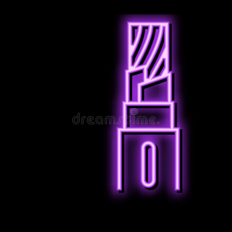 Fire Resistant Cable Wire Neon Glow Icon Illustration Stock Vector ...