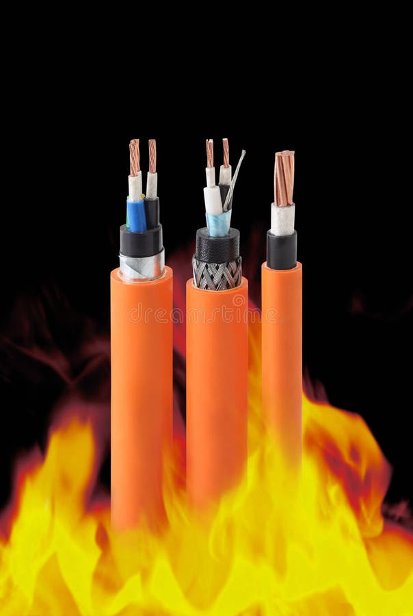 Fire resistant cables stock image. Image of snip, copper - 11899575