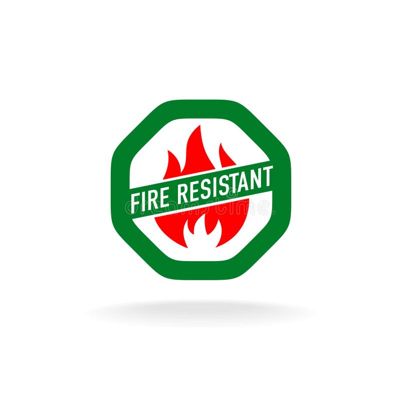 Fire Resistant Coating Icon Stock Vector - Illustration of moisture ...