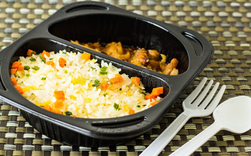 Fire rice stock image. Image of asian, spoon, white, dish - 31125137