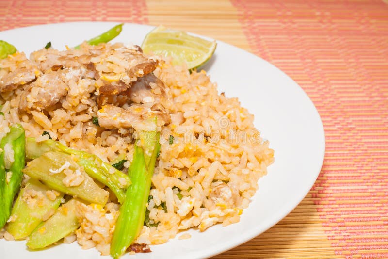 Fire rice with thai style stock photo. Image of healthy - 37609284