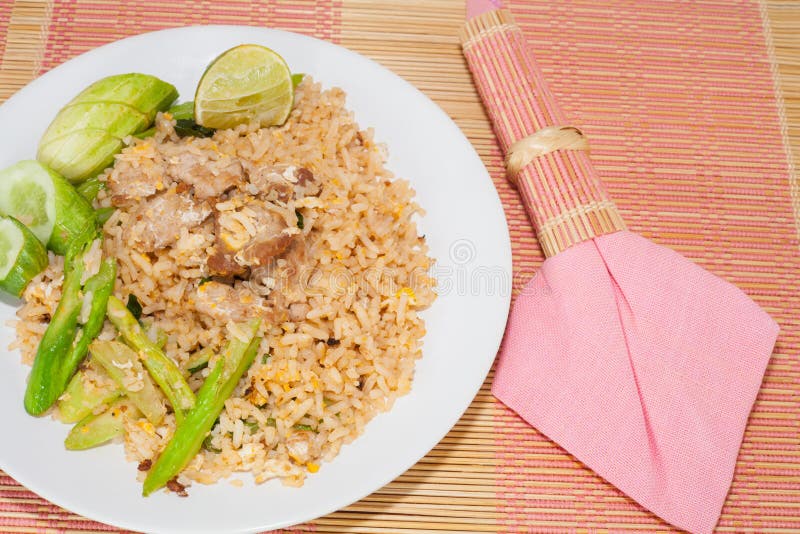 Fire rice stock photo. Image of asian, plate, thai, lifestyle - 37924898