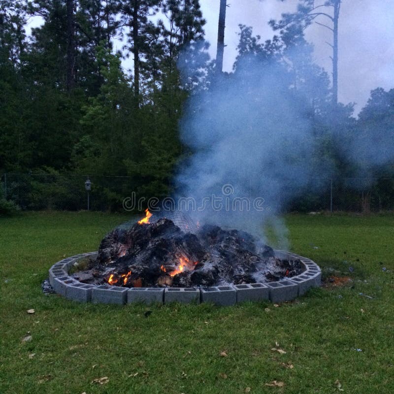 Fire ring stock photo. Image of smoldering, camp, ring - 43641754
