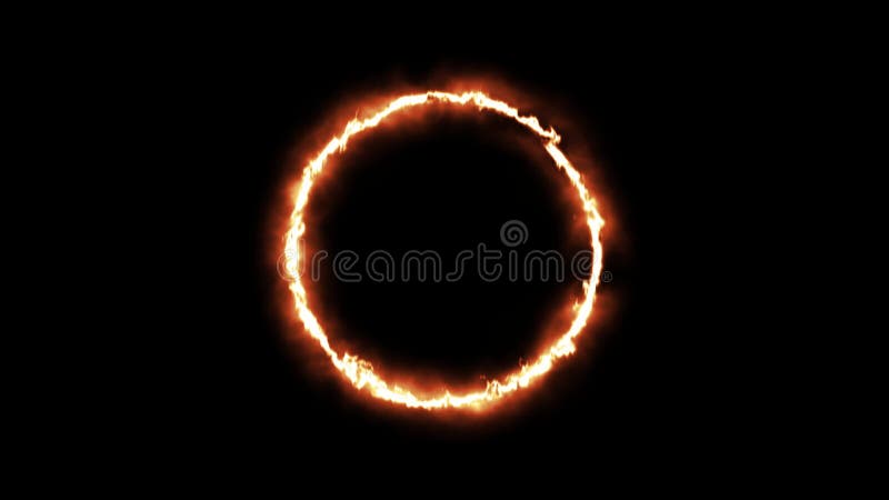 Fire of Ring Loop Animation Stock Footage - Video of animation ...
