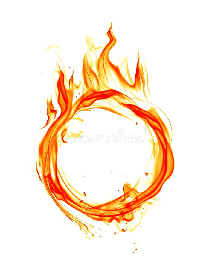 Fire Ring White Background