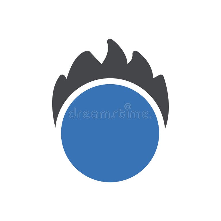 Fire Ring Vector Glyph Colour Icon Stock Vector - Illustration of ...